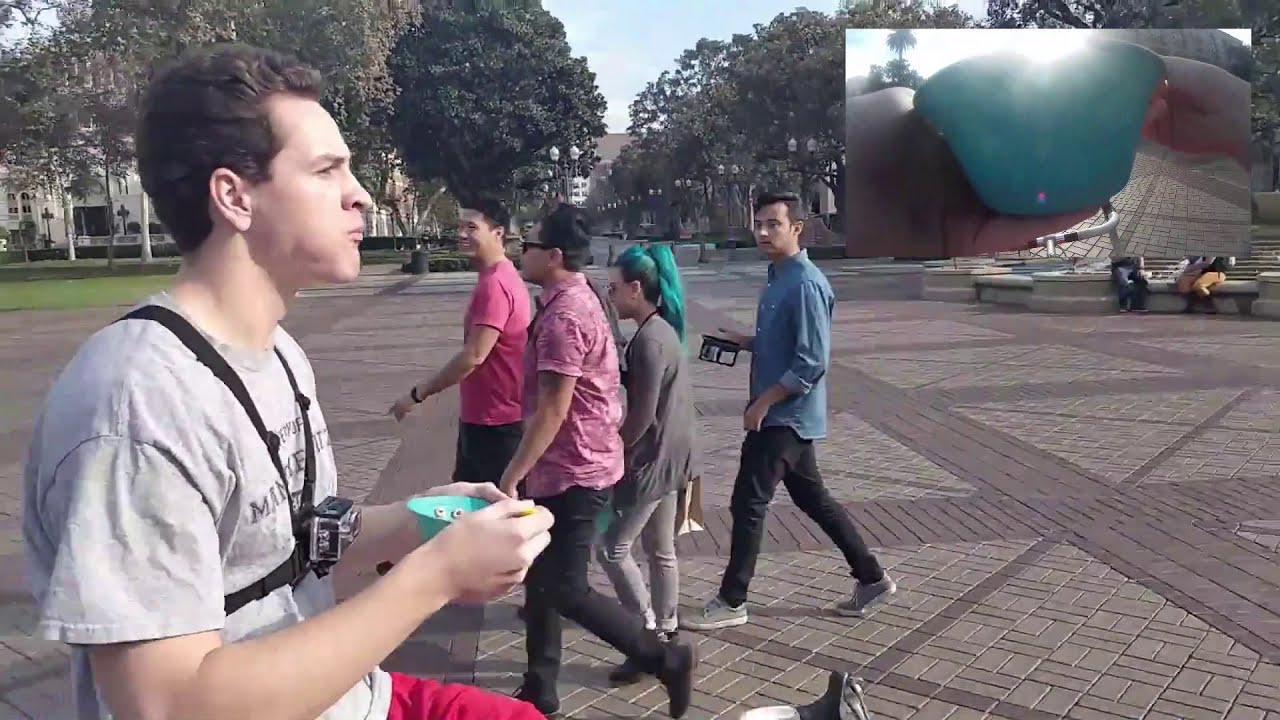 Eating cereal while riding a bicycle - YouTube