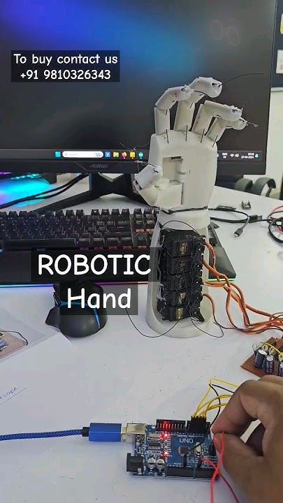 Robotic Hand using Arduino #robotics #technology #testing #ideas # ...