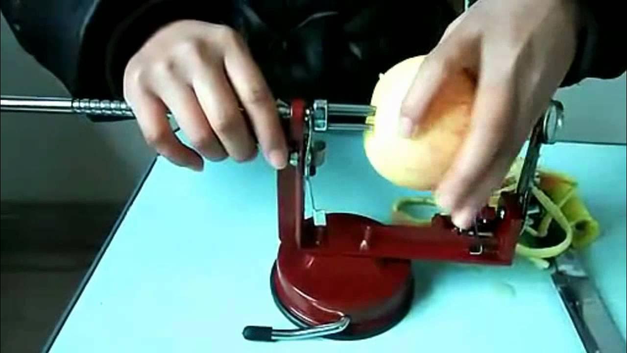How to Use Apple Peeler. Corer, Slicer? Tomtop Has the Answer for You! - YouTube