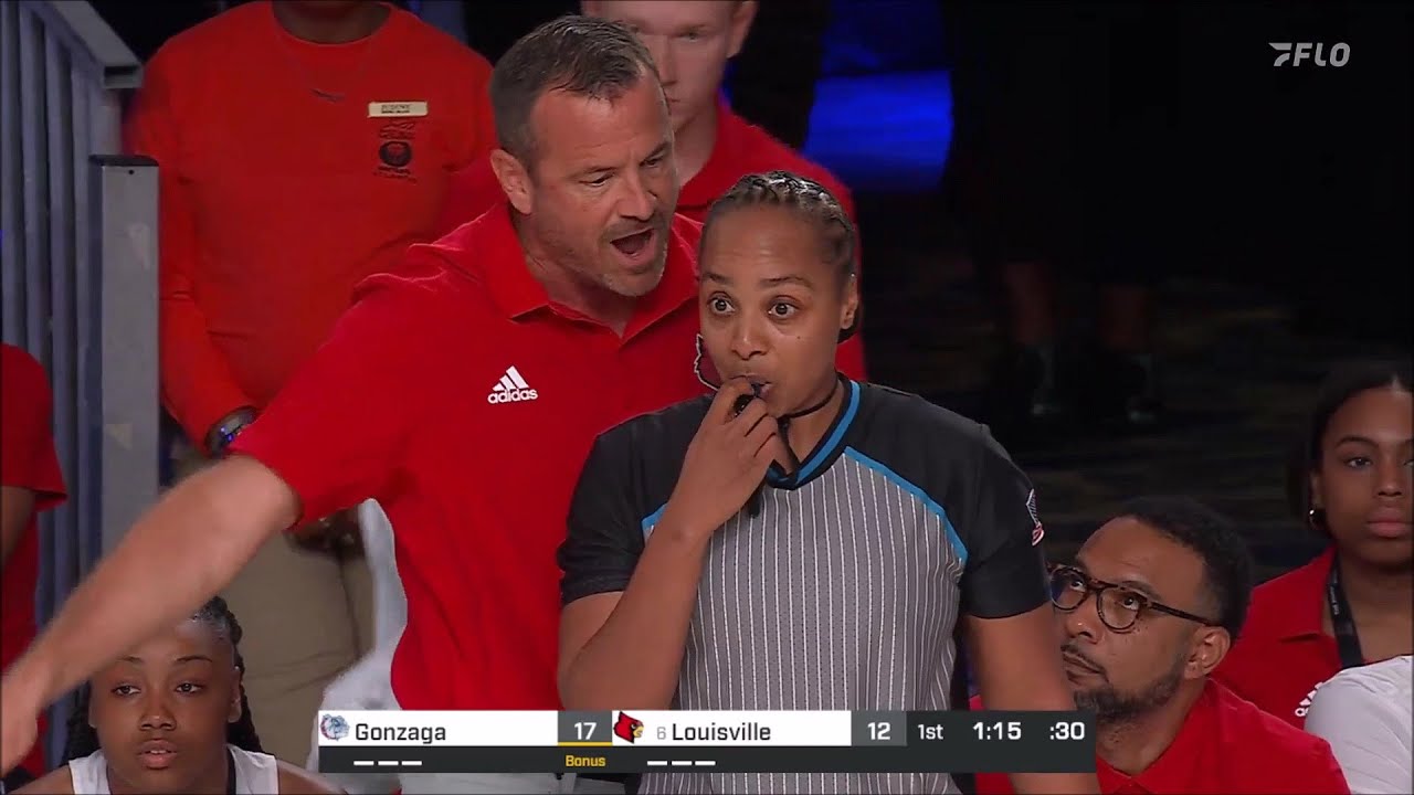 Technicals On Hailey Van Lith AND Coach Jeff Walz In First Quarter ...