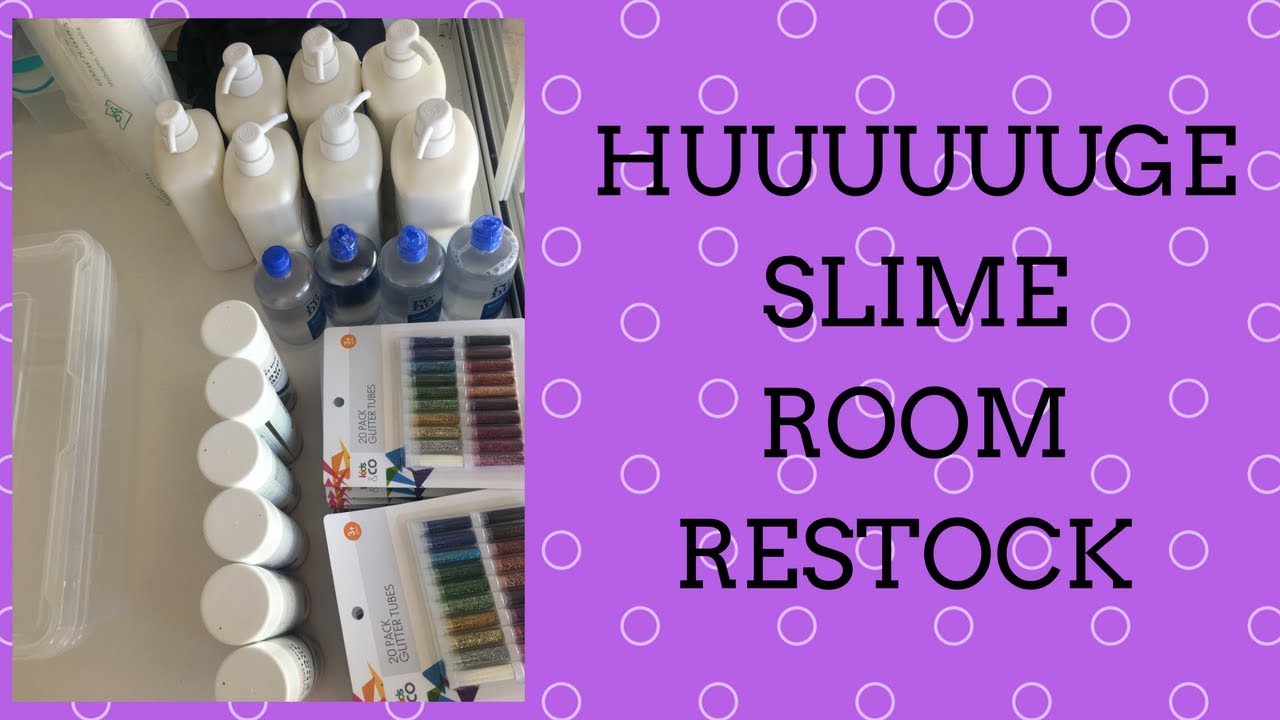 HUUUUUUGE SLIME ROOM RESTOCK - YouTube