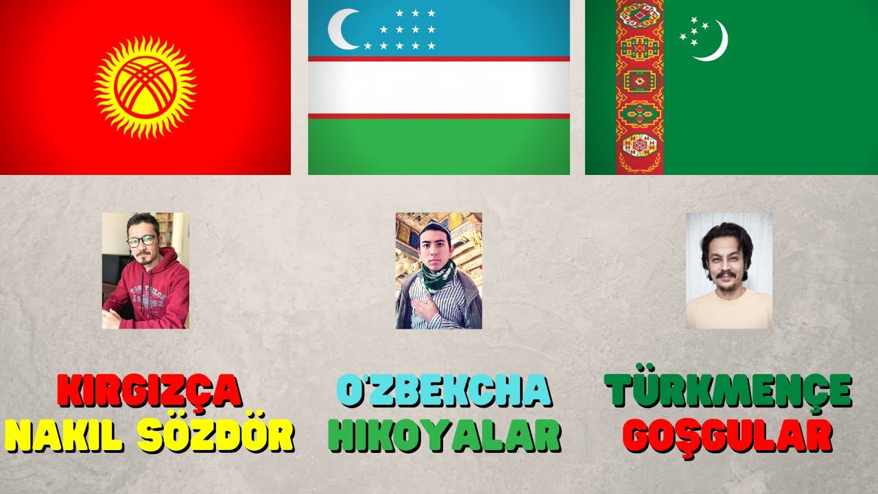Kırgızça nakıl sözdör, O'zbekcha hikoyalar, Türkmençe goşgular. - YouTube