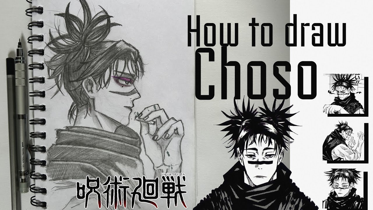 How to draw anime characters | step by step tutorial | drawing Choso ...