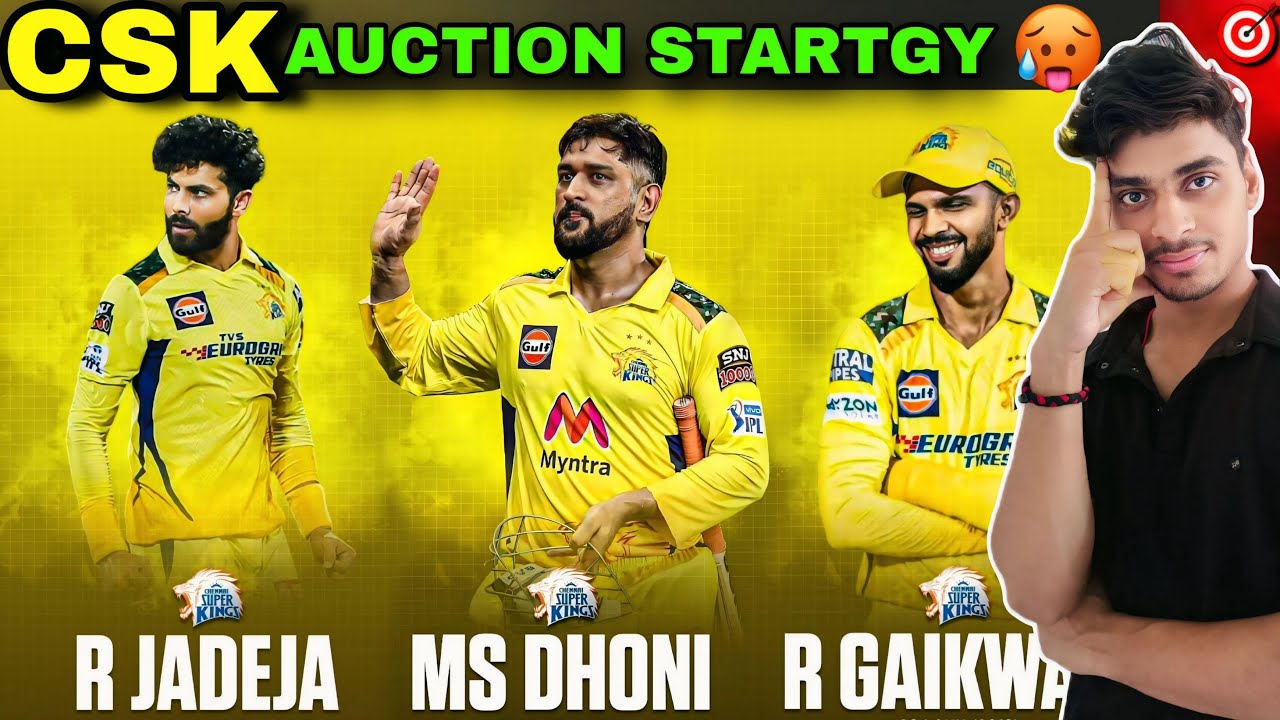 IPL 2025 - Chennai Super Kings Auction Strategy Leaked 😱 | CSK Top Buys ...
