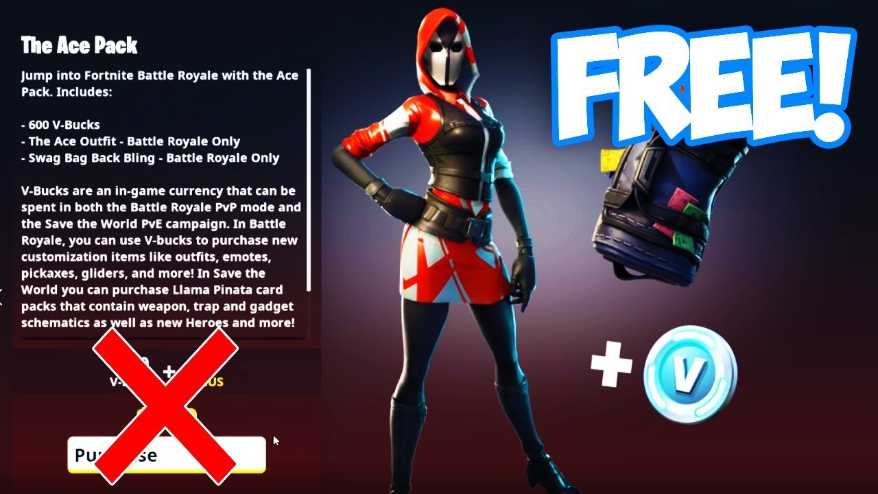 HOW TO GET "THE ACE " STARTER PACK FOR FREE in FORTNITE! (THE ACE ...