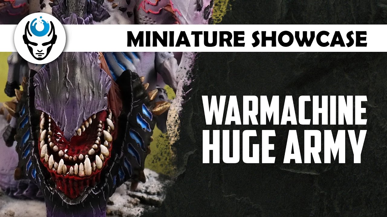 WARMACHINE HUGE ARMY - LVL 5/6 4K MINIATURE SHOWCASE - YouTube