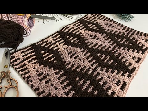 Tığ İşi Tutkusu♥️ Mozaik Desenler ile Büyüleyici Battaniye, Hırka, Kilim vb. Modeli Yapalım