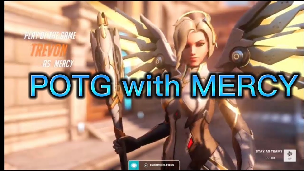 BATTLE MERCY gets POTG and shows how you should play MERCY!! #overwatch ...