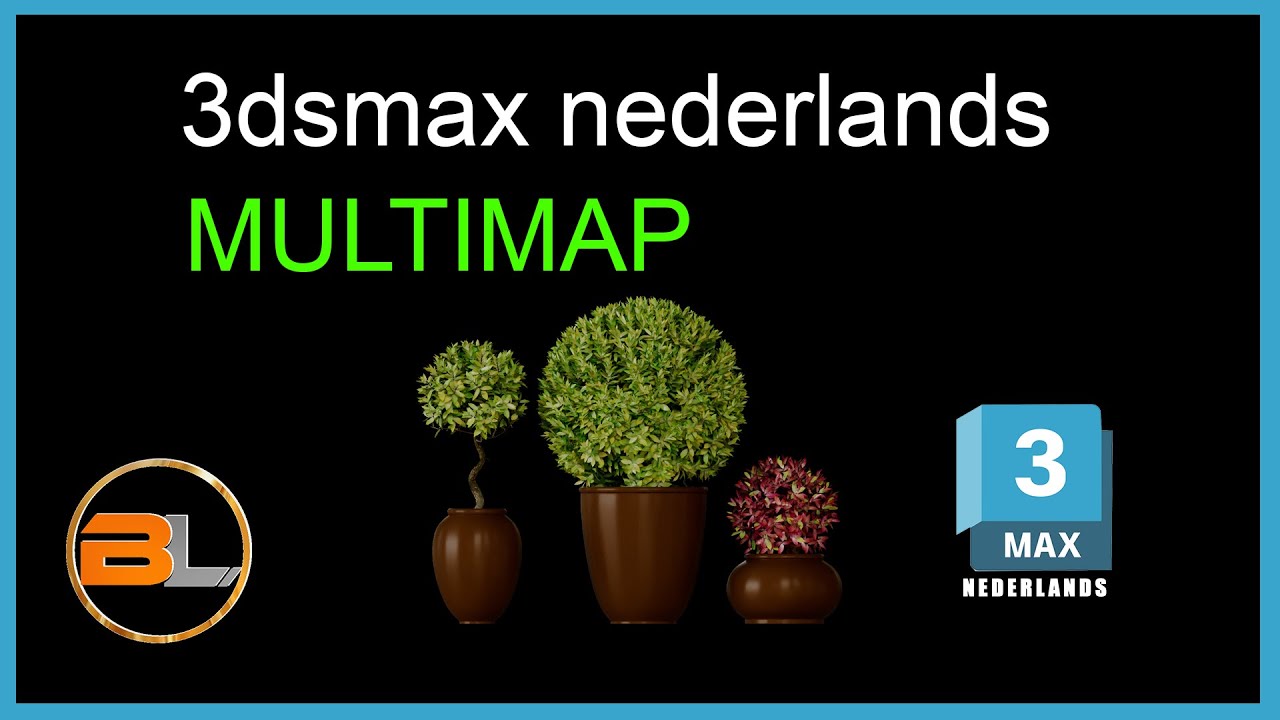 3dsmax nederlands, leren multimap gebruiken in corona render - YouTube