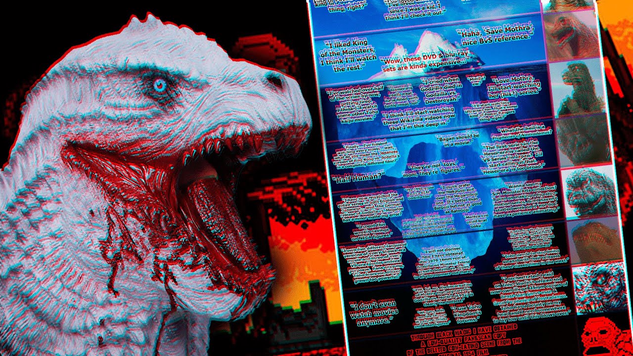 Las cosas mas extrañas de GODZILLA | Iceberg de Godzilla - YouTube