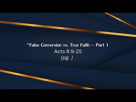 False Conversion vs True Faith - YouTube