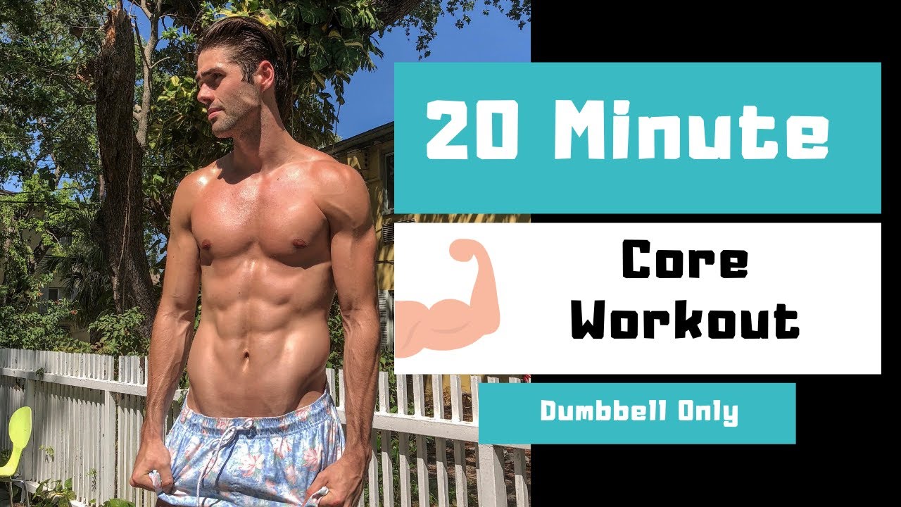 20 Minute Core Workout // Follow Along // Dumbbell Only - YouTube