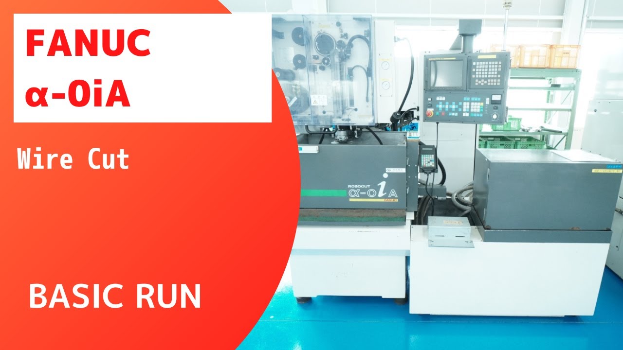 【Stock introduction】FANUC α-0iA (2001) Wire Cut --- Basic run - YouTube