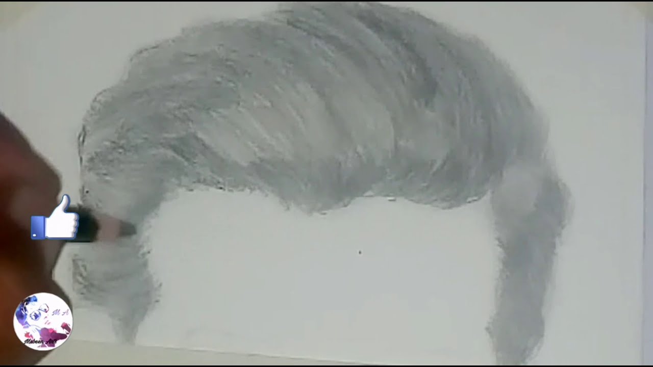 How To Draw Realistic Hair | Step By Step Tutorial For Beginners | How ...