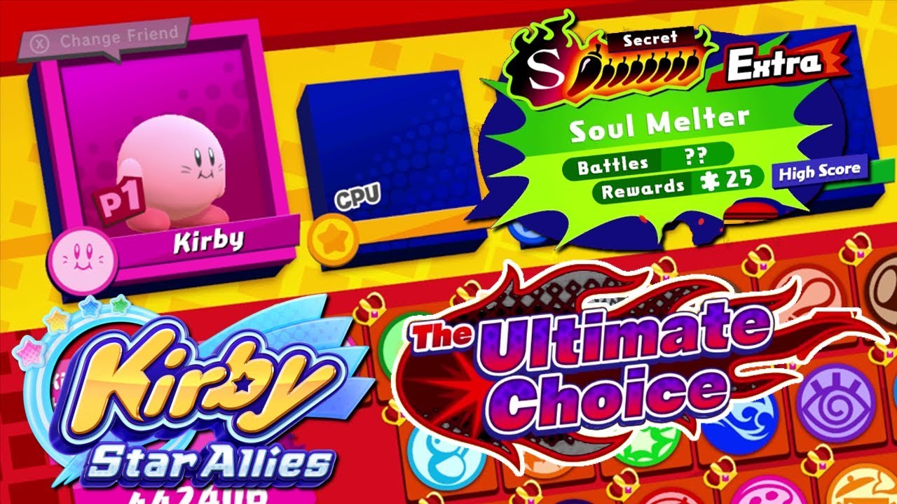 Kirby Star Allies: Ultimate Choice Soul Melter EX w/ Retro Kirby - YouTube