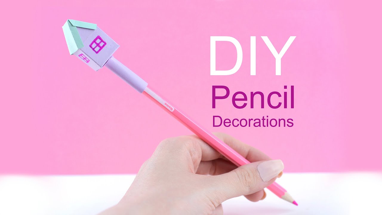 Pen Decoration Idea With Paper | make pen decoration | Pen decor idea ...