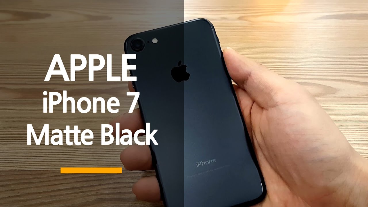 iPhone 7 Matte Black Hands On - YouTube