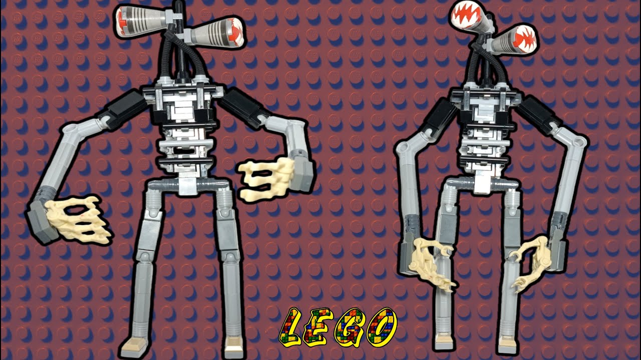 LEGO Homemade Siren Head / How to build a Siren Head figurine from Lego ...