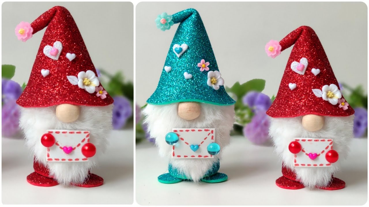 Easy Gnome making idea | Amazing Gnome made of foamiran - YouTube