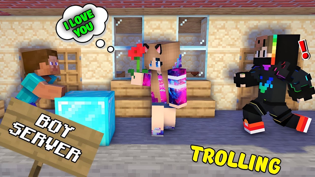 i secretly join boys only minecraft server as a girl | boys only server ...