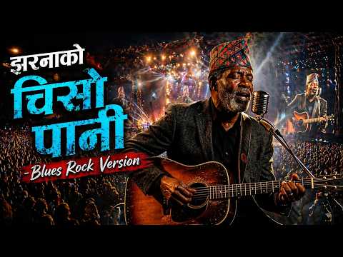 झरनाको चिसो पानी 🔥 Blues Rock Version | Massive Live Concert Vibes 🎸