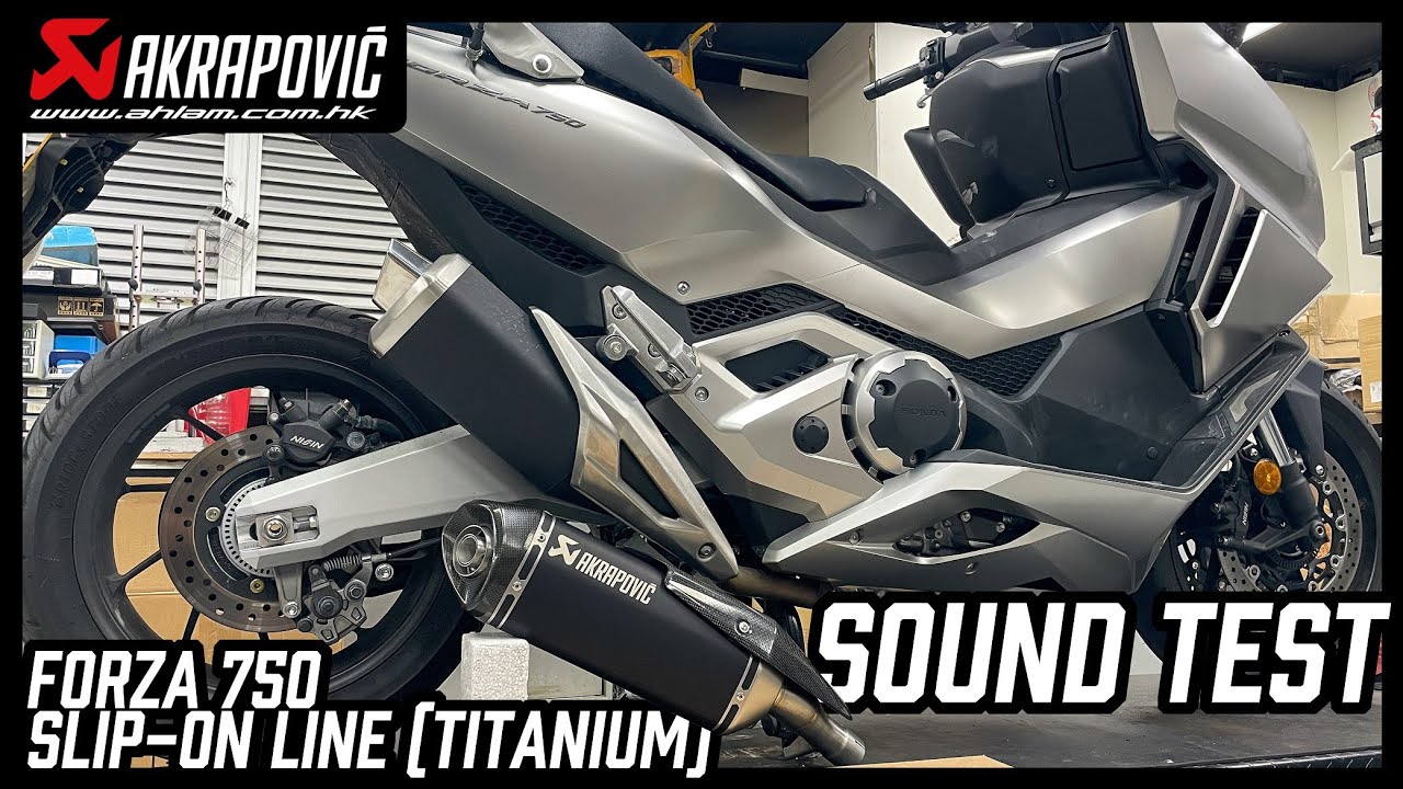 Akrapovic Forza 750 Slip-on exhaust by www.ahlam.com.hk - YouTube