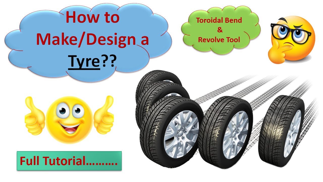 Full Tutorial on How to Make a Tyre in Creo | Toroidal Bend | Revolve ...