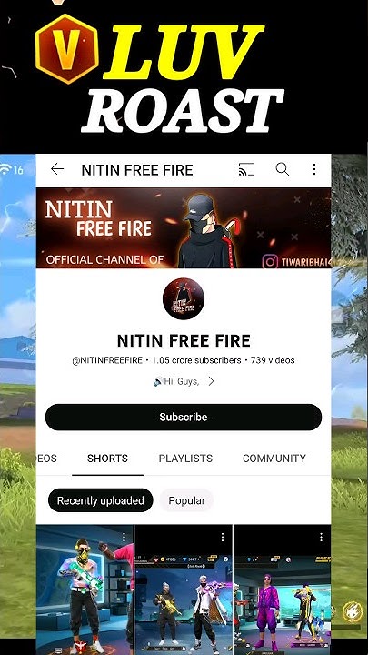 Nitin free fire ka chatne wale🤬 Roast 😂| free fire youtuber roasting #shorts#freefire_roast# ...