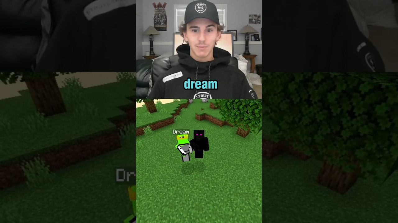 Dream playing Minecraft #minecraft #minecraftmanhunt #shorts - YouTube
