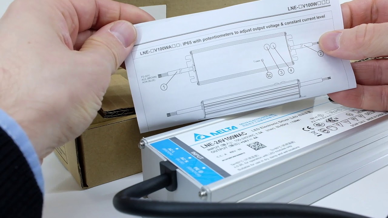 Ledtekfi Delta 100W 24V unboxing - YouTube