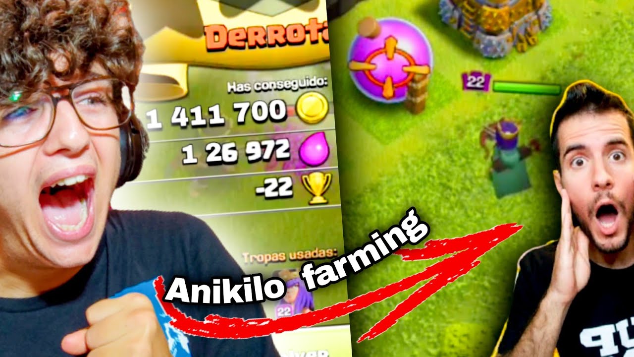 FARMEANDO ESTILO ANIKILO 💰| clash of clans - YouTube