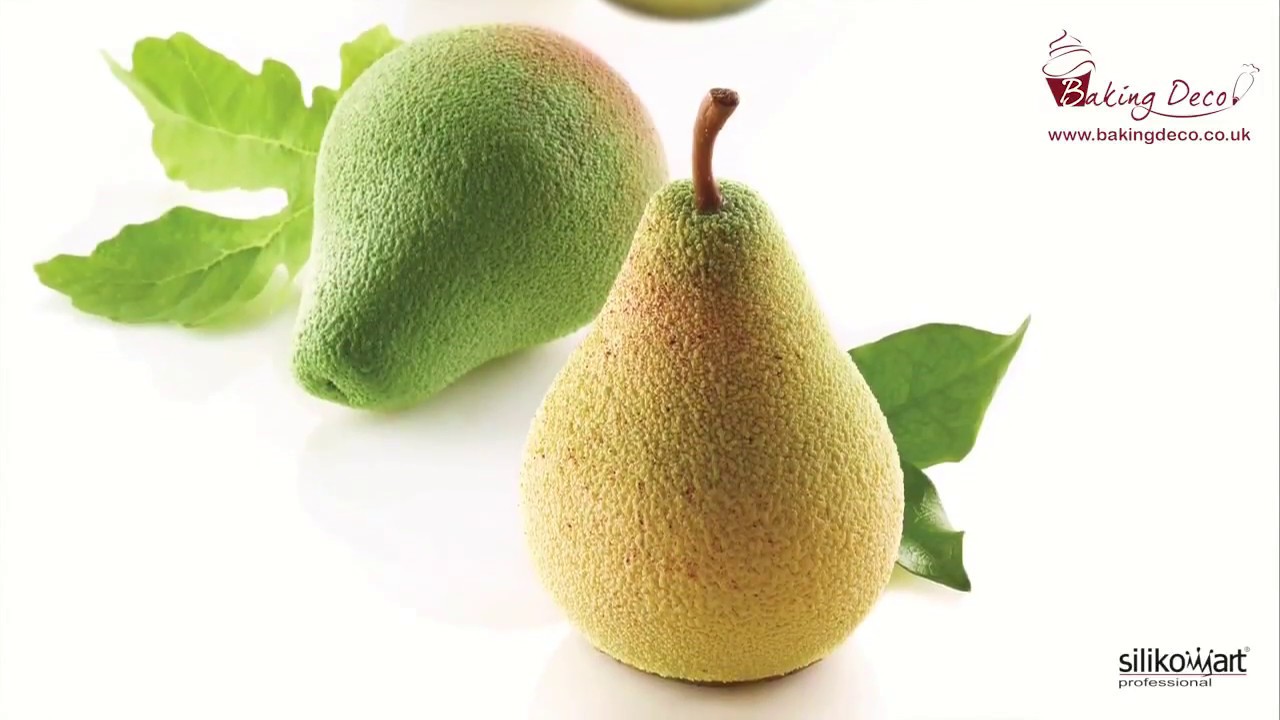 Pear shape (Pera & Fico) silicone mould Silikomart UK - YouTube