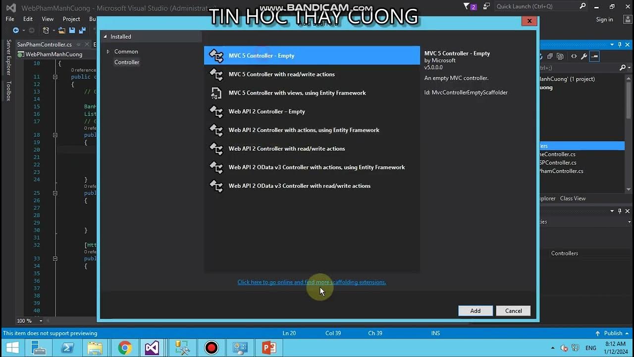 13_02 Tạo lớp BaseController - YouTube