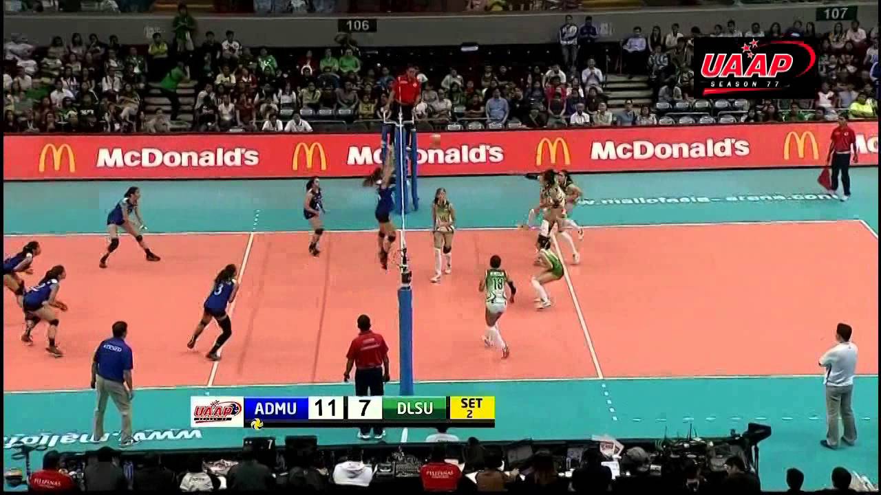 UAAP 77 Women's Volleyball: DLSU vs ADMU Game Highlights - YouTube