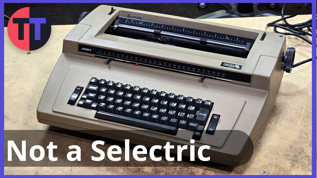 Juki Sierra Typewriter Repair Investigation pt2 - YouTube