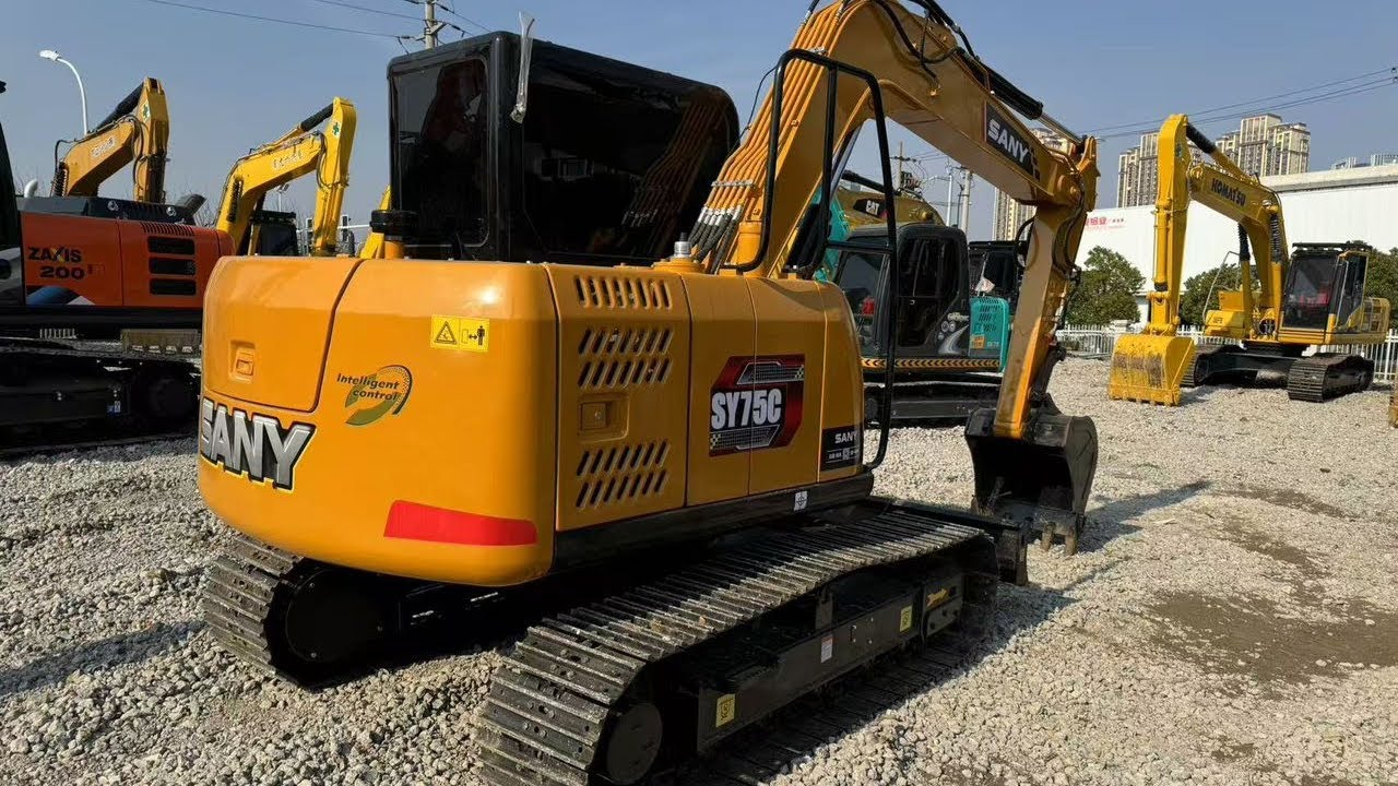 Test Drive Sany 75 Excavator & Sany 75c Pro Turbo Charged Mini ...