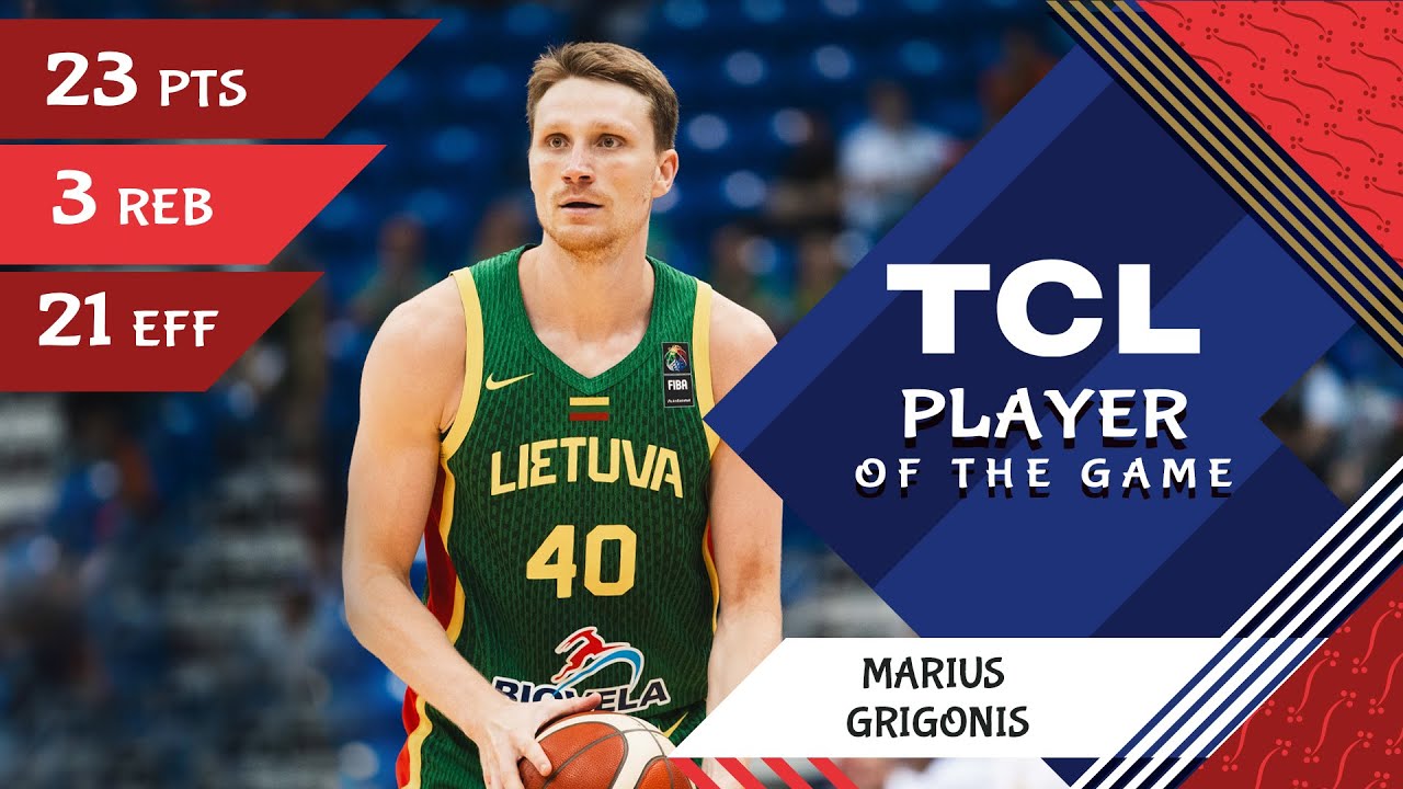 Marius Grigonis (23 PTS) | TCL Player Of The Game | ITA vs LTU | FIBA ...