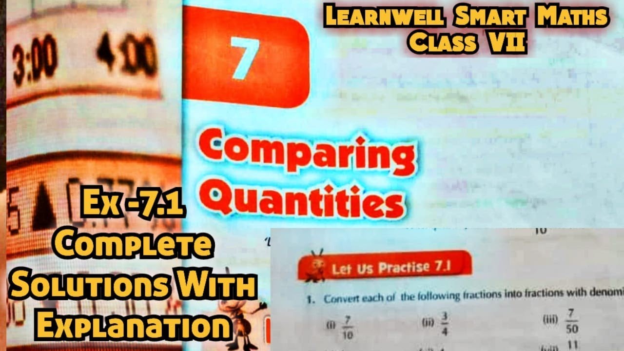 Learnwell smart Maths Class 7 Unit 7 Ex 7.1 Solutions | Class 7 ...