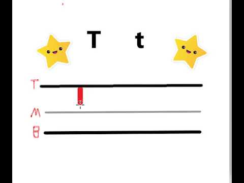 writing letter t - YouTube