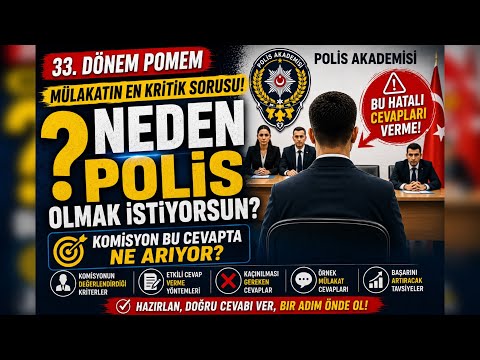 33. Dönem POMEM Mülakatında “Neden Polis Olmak İstiyorsun?” Sorusuna Nasıl Cevap Verilir?