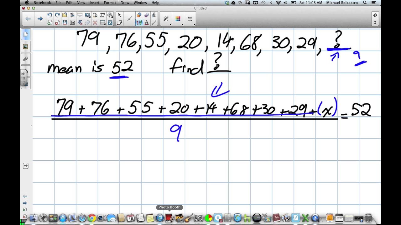 Mean, Median and Mode Grade 8 Nelson Lesson 35 3 18 13) - YouTube