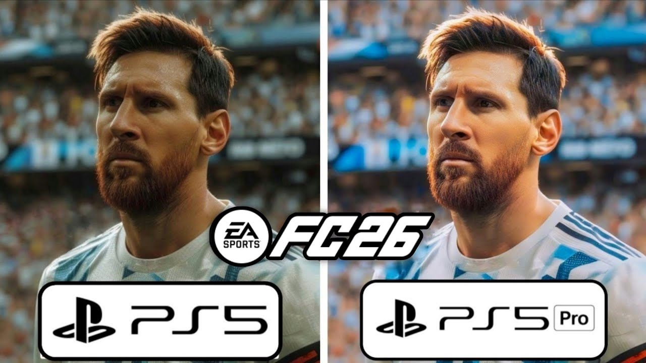 EA Sports FC 26 PS5 vs PS5 Pro Graphics Comparison - YouTube