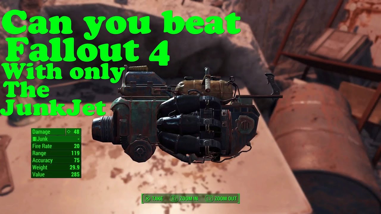Can you beat Fallout 4 with only the Junkjet - YouTube