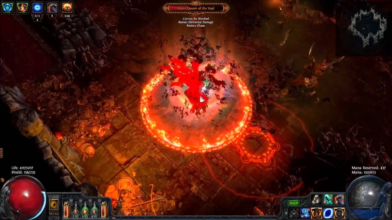 Path of Exile - Apex of Sacrifice - Atziri - Crit Reave Shadow - YouTube