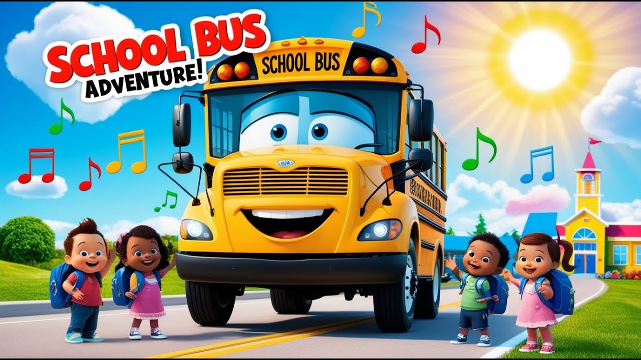 School Bus Adventure | A Happy Toddler Song - YouTube