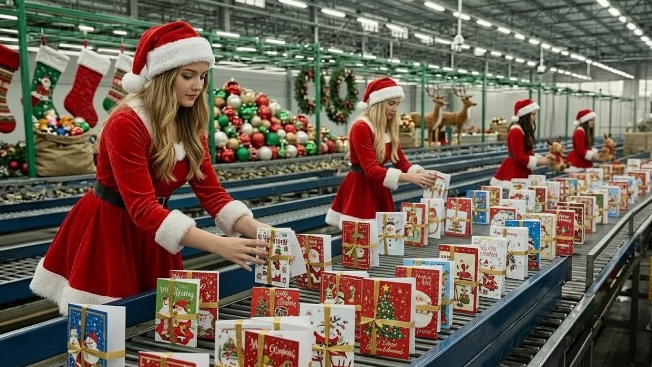 How Christmas Cards Are Meticulously Made — Step Inside the ASMR ...