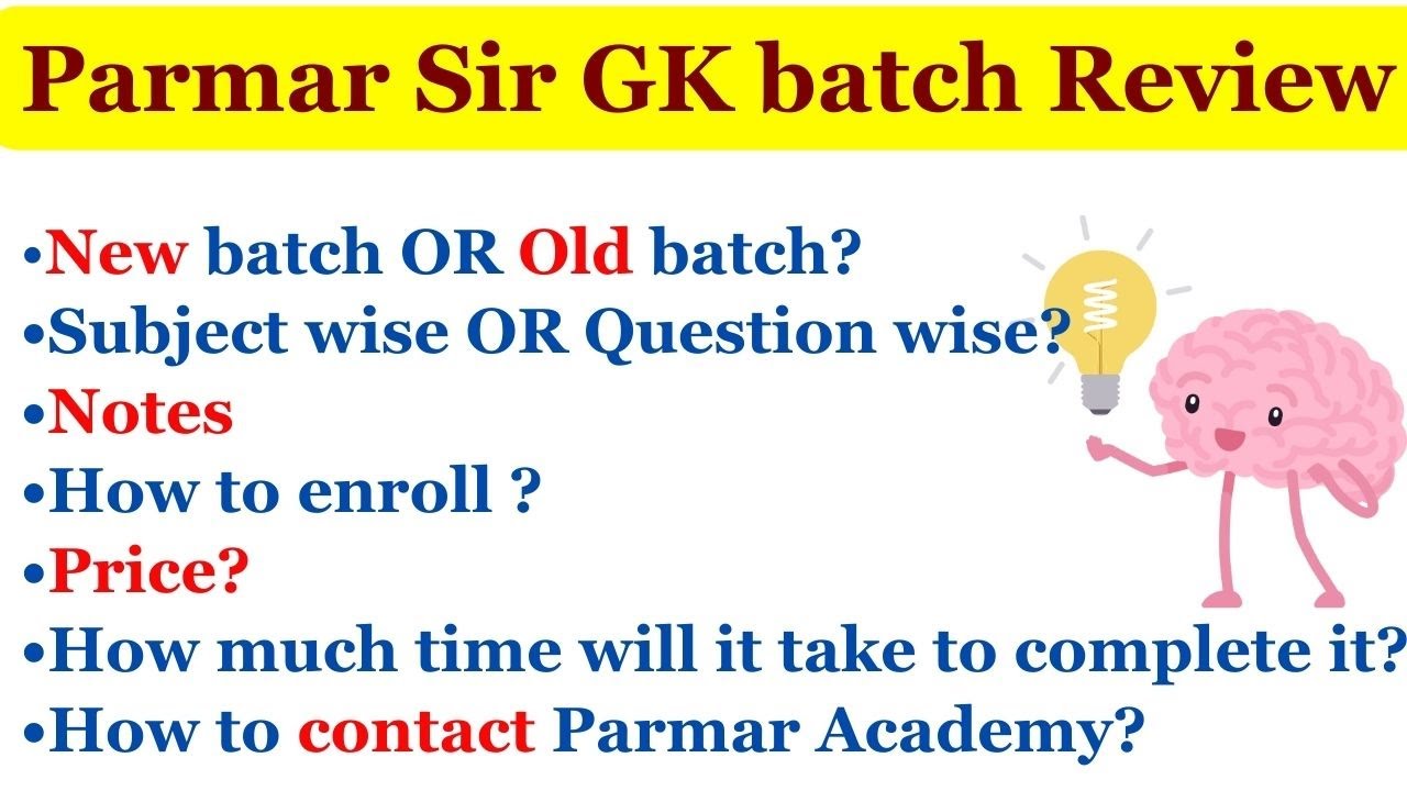 Parmar Sir GK batch review | SSC | Answer to all the questions #ssccgl ...