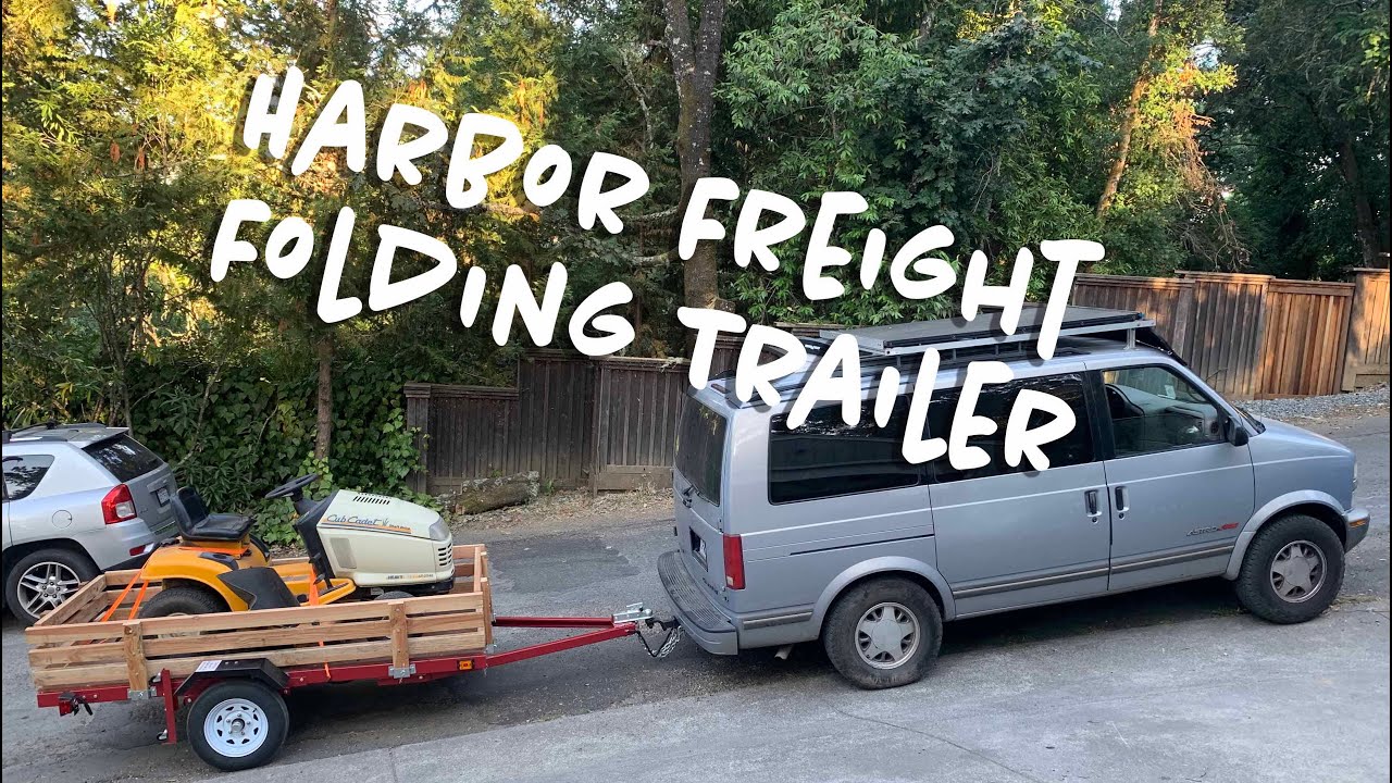 Harbor Freight Folding Trailer - YouTube