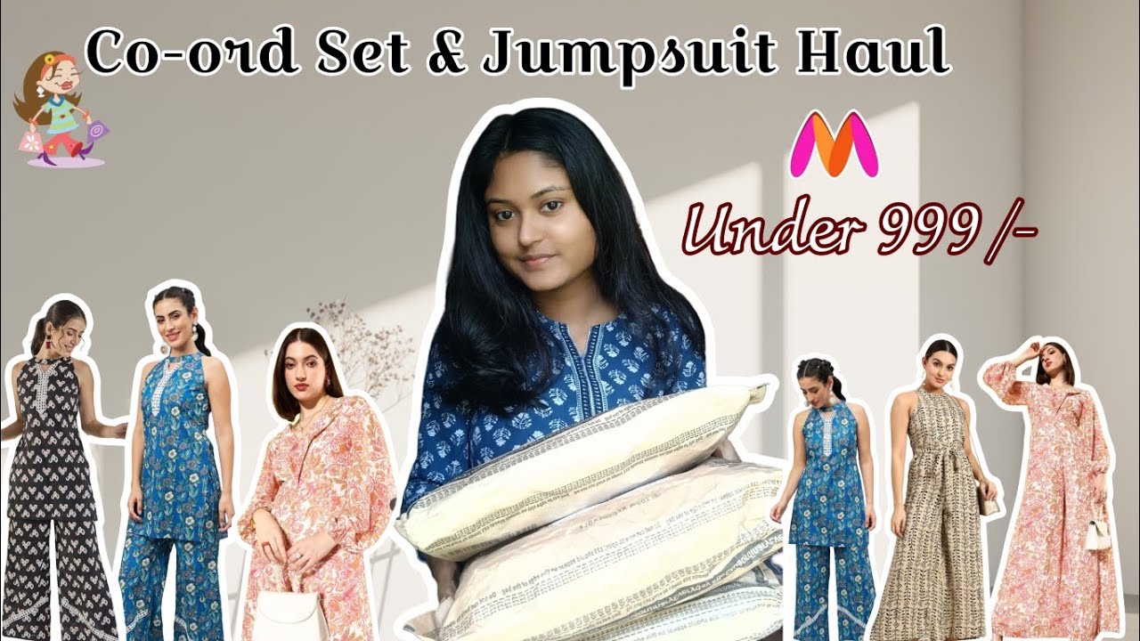 Myntra *CO-ORD SET* & *JUMPSUIT* Haul/Cotton co-ord Set Haul from ...