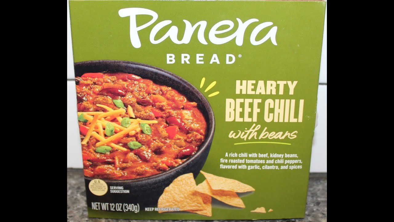 Panera Bread Bowls: Hearty Beef Chili with Beans Review - YouTube